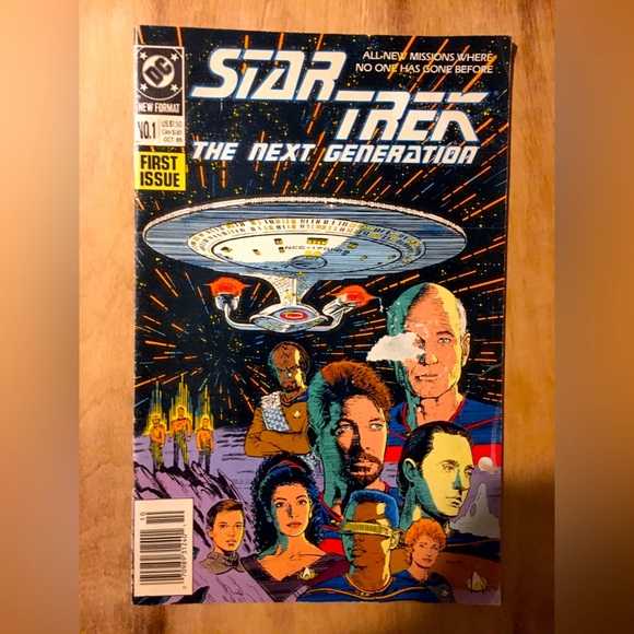 DC Comics | Other | Star Trek The Next Generation Dc Comic Book First Issue Oct 989 | Poshmark